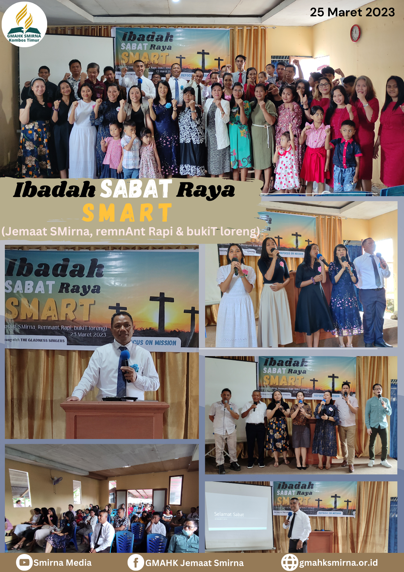 Ketua GMAHK DKMMU Pdt. Ritus Keni Hadiri Ibadah Sabat Raya "SMART ...